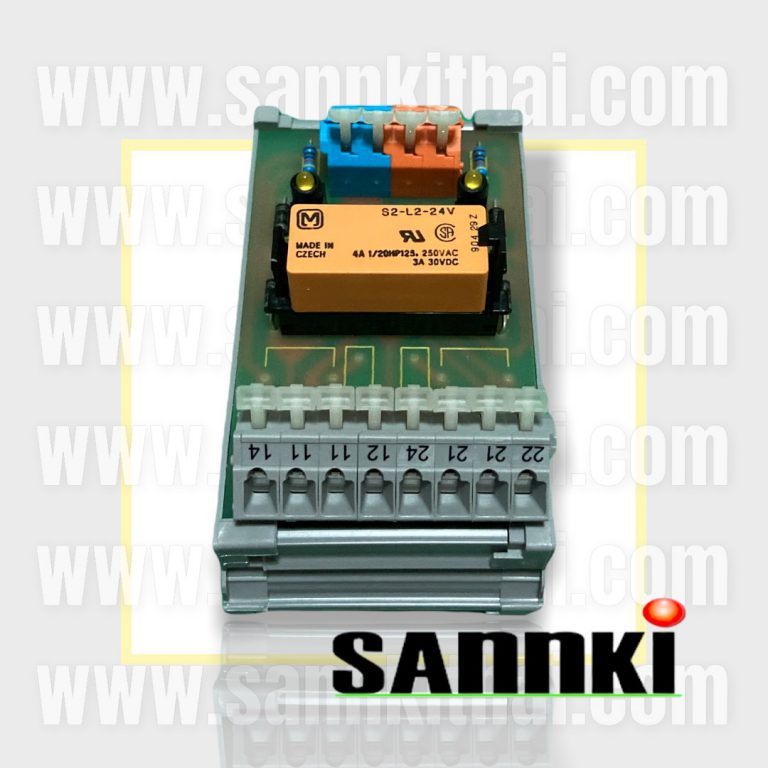 Relay module 24V S2-L2-24V (กล่องส้ม) SANNKI อะไหล่ปั๊มคอนกรีต