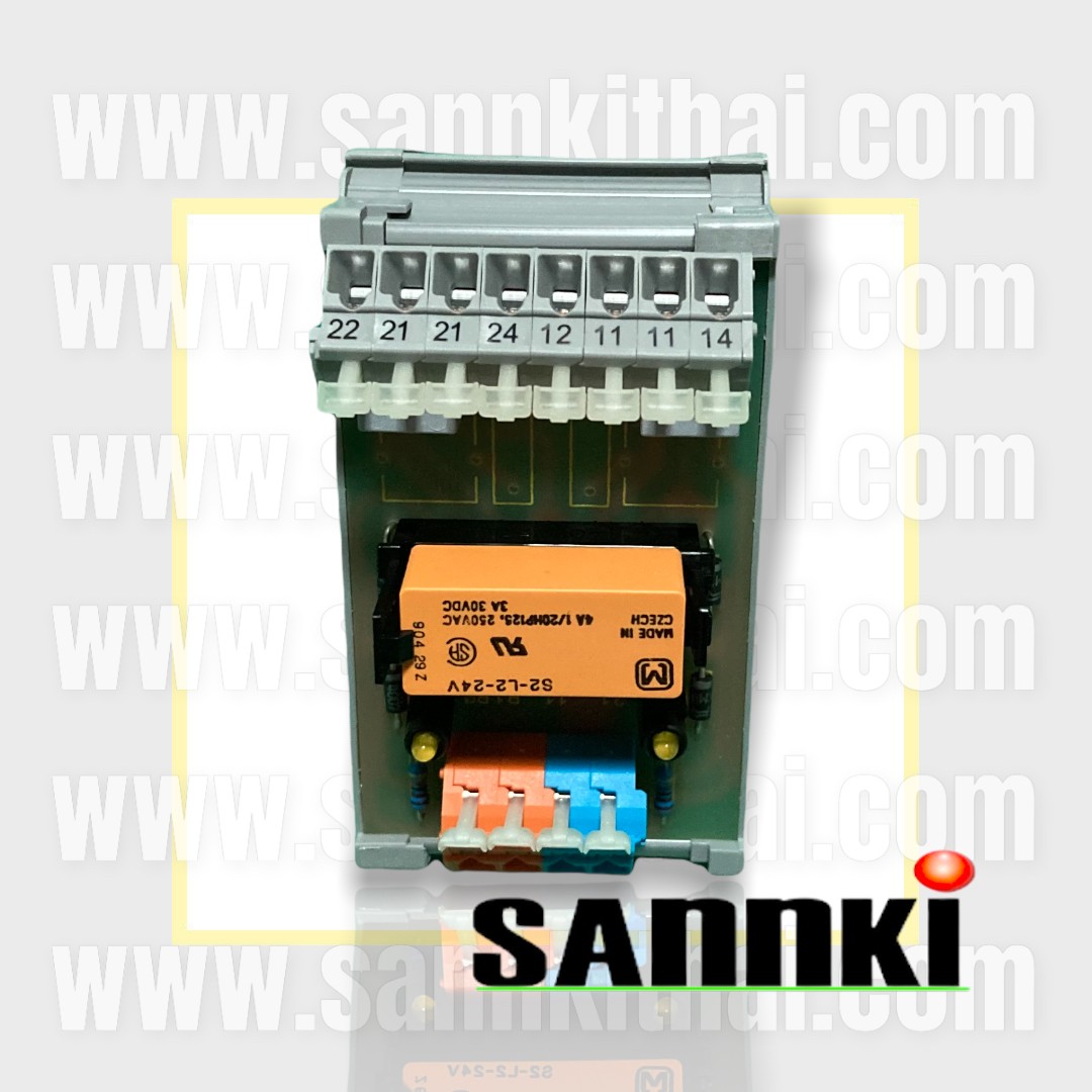 Relay module 24V S2-L2-24V (กล่องส้ม) SANNKI อะไหล่ปั๊มคอนกรีต
